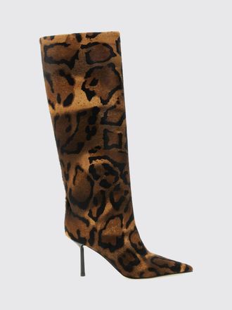 Le Silla Bottes hautes Bella en poulain &agrave; imprim&eacute; animalier avec talon aiguille