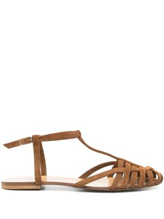 Anna F. sandales en daim - Marron