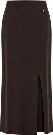 Yes-Zee YES Zee, Femme, Jupes, Brun, Taille: 42 FR Jupes Midi