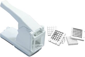 Fackelmann 45299 Coupe Frites 1 Grille 25 Trous 1 Grille / 36 Trous 27cm, Blanc