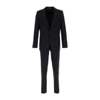 Dolce & Gabbana Mitternachtsblauer Wollmischungsanzug - - Suits - Herren - Blau - 2XL