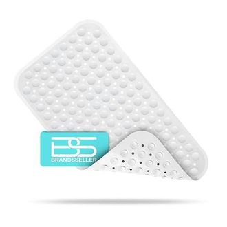 Brandsseller Tapis de Baignoire 70 cm x 38 cm Antidérapant Mat de Baignoire Anti-Glisse avec Ventouses - Blanc