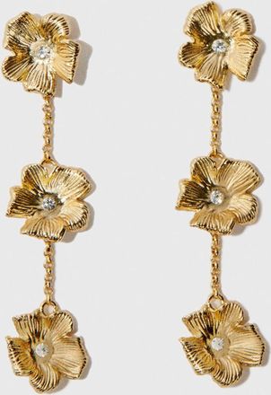 Maje Boucles DOreilles Fleurs - Doré - Maje
