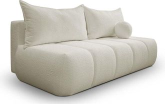 KAISER Dreisitziges Sofa piano mit Schlaffunktion Ecru