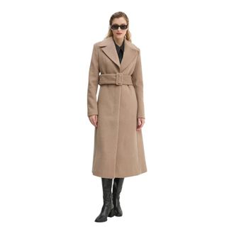 Remain Manteau Ceintur&eacute; - Femme - Manteaux - Beige - Taille: 40 FR