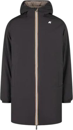K-Way Jacob 3/4 Wendbare Jacke - - Jackets - Herren - Schwarzk - XL