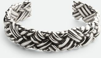 Bottega Veneta Bracelet Manchette Intreccio Moyen Format - Bottega Veneta