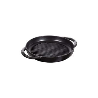Staub 40511-520-0 Grill Pans - Grillpfanne - mit Seitengriffen - schwarz - Ø 22 cm