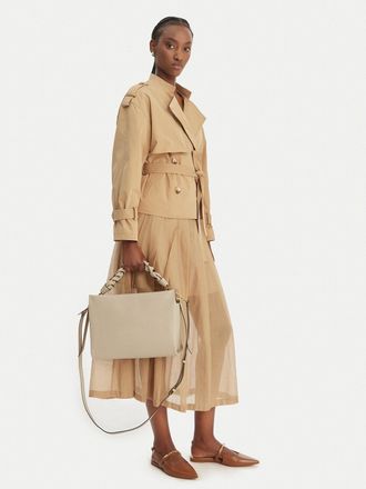 Coccinelle Handtasche Coccinelle M250 Boheme Grana Double E1 M50 19 02 01 Hellbeige
