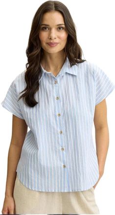 In Front IN Front, Femme, Blouses et Chemises, Bleu, Taille: 44 FR Chemises