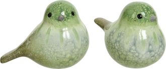 Decoris Dekofigur Vogel 7x10cm Keramik 1 Stück Sortiert - Dekovogel zum Stellen - Vogelfigur als Osterdeko Osterschmuck - Tierfigur Vögelchen Frühlingsdeko - 