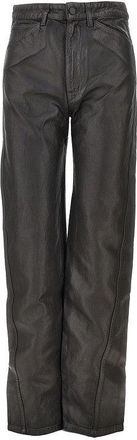 Christophe Lemaire Coated denim Twisted pants Woman 36