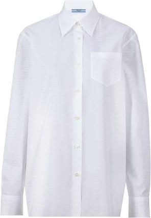 Prada Chemise avec monogramme all-over