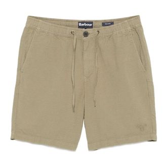 Barbour Seersucker Relaxed Short - - Shorts - Herren - Gr&uuml;n - M