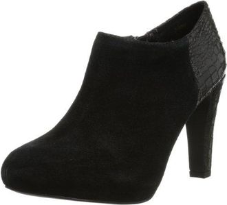 Pieces Dalia Suede Ankle Pump, Boots Femme - Noir (Black), 38 EU