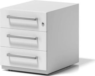 Bisley Bisley Rollcontainer Note mit Griff, 3 Universalschubladen, Metall, 696 Verkehrswei&szlig;, 56.5 x 42 x 49.5 cm
