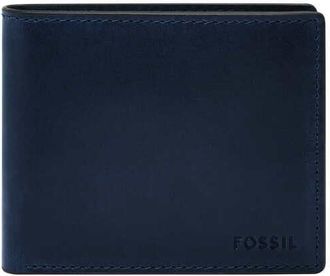 Fossil Derrick Portemonnaie-Set aus Leder oder Polyester für Männer Türkis 11.43 cm L x 2.54 cm W x 9.53 cm H