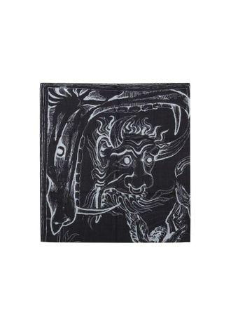 Givenchy Womens Scarf Black Virgin Wool Accessories