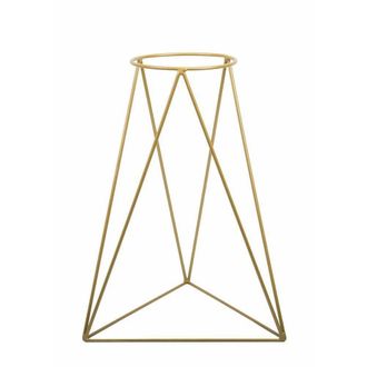 HowHomely Blumenst&auml;nder Metall | Gold Pflanzenst&auml;nder 90 cm Hoch f&uuml;r T&ouml;pfe mit 24 cm &Oslash; | Solider und Minimalistischer Blumentopfhalter f&uuml;r die Innendekoration