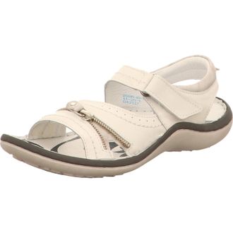 Krisbut Damen Sandale von Krisbut in Wei&szlig; aus Echtlder und mit Klettverschluss. wei&szlig; Gr. 42
