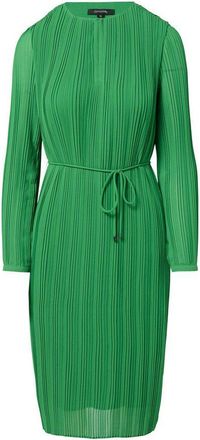 Comma Midikleid Kleid Plissiertes Midikleid mit Bindedetail