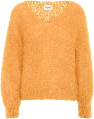Americandreams Americandreams, Femme, Pulls, Orange, Taille: 42 FR Milana LS Mohair Knit