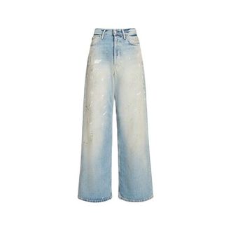 Acne Studios große Baumwolljeans gemischt - blau