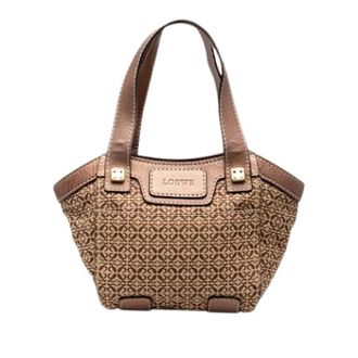 Loewe Cabas en toile Pre-owned - Femme - Pre-owned - Brun - Taille: ONE Size