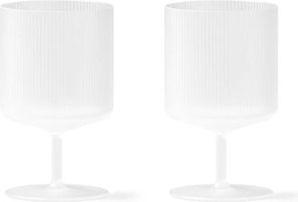 Ferm Living Verres à vin Ripple - Set de 2 Ferm Living