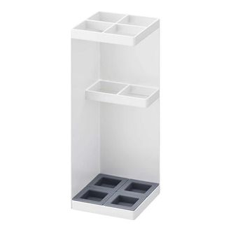 Yamazaki Tableware Yamazaki 6718 SMART Schirmst&auml;nder, wei&szlig;, Stahl/Polypropylen, Minimalistisches Design, 11 x 11 x 30 cm (LxBxH)