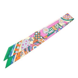 Herm&egrave;s Twilly doccasion Les Murmures De La Foret - Femme - Pre-owned - Multicolore - Taille: ONE Size