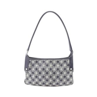 Ferragamo Sac bandouli&egrave;re en cuir et toile Gancini Pre-owned - Femme - Pre-owned - Bleu - Taille: ONE Size