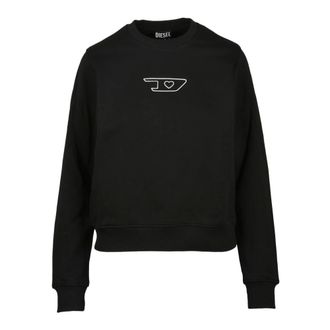 Diesel Femme, Sweatshirts et sweats &agrave; capuche, Noir, Taille: 38 FR Felpa