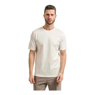 HUGO BOSS Homme, Tops, Blanc, Taille: S T-shirt slim fit en coton merceris&eacute;