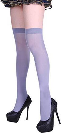 Generic Chaussettes pour diab&eacute;tiques hommes femmes solides Chriatmas bas bas en soie chaussettes tricot&eacute;es 43, gris, taille unique