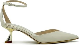 Ninalilou Hohe Schuhe - 351274P5/4 Ivory Patent Pumps - Gr. 37,5 (EU) - in Grau - f&uuml;r Damen