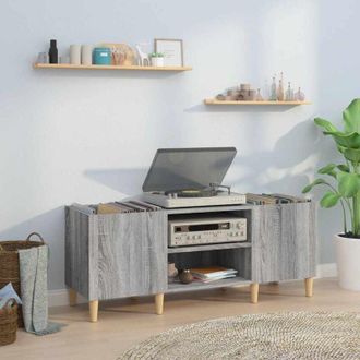 vidaXL Vidaxl - Plattenschrank Grau Sonoma 121x38x48 cm Holzwerkstoff