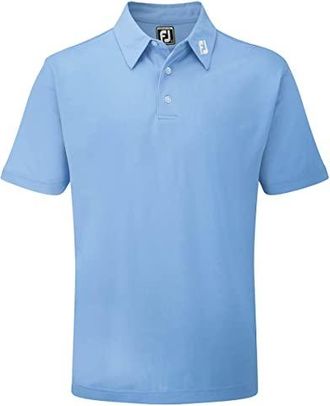FootJoy Footjoy Stretch Pique Solid Polo, Bleu (Azul Claro 91826), Large Homme