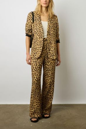 Gerard Darel Veste de tailleur l&eacute;opard - BEILA - Marron