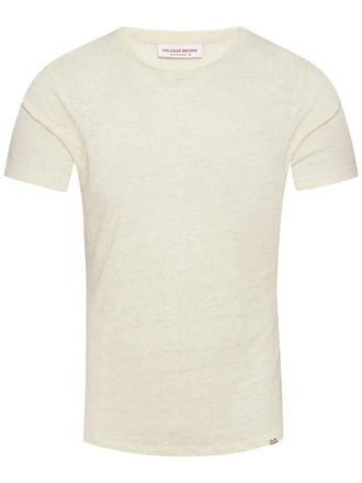 Orlebar Brown t-shirt en lin - Blanc