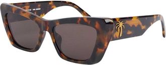 Palm Angels Fairfield Rechteck-Sonnenbrille f&uuml;r Herren (Havannabraun)