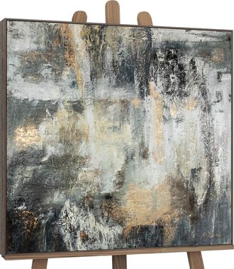 Yohji Yamamoto Art Abstrakt XXL Acryl Gemälde auf Leinwand mit Rahmen Schwerelosigkeit handgemalt Wandbilder Wohnzimmer modern Wohndekor Bilder Büro echte Kunst 100x