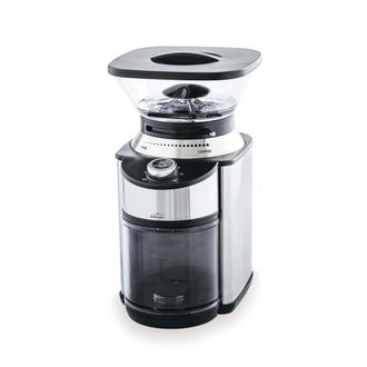 Lacor Lacor - 69485 - Elektrische Kaffeemühle, konische Platten aus Edelstahl, 200 W, 19 Mahlstufen, inklusive Löffel und Bürste, Kapazität 200 g, 1-12 Tass