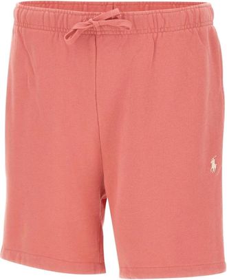 Polo Ralph Lauren Homme, Shorts, Rouge, Taille: M Short en molleton Loopback