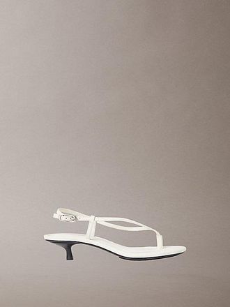 Calvin Klein Lina - Sandales en cuir &agrave; talon bobine