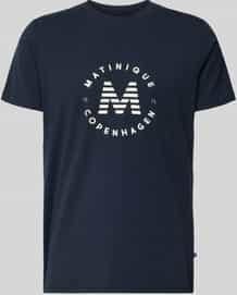 Matinique T-Shirt mit Label-Print Modell Jeramy