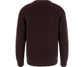 Fj&auml;llr&auml;ven Sweatshirt &ouml;vik Waffle Knit M Komfortabler Herrenpullover aus Wolle mit hervorragender