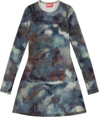 Diesel Femme, Robes, Vert, Taille: 38 FR D-Uplo Mini Dress