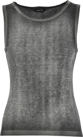 Avant Toi Femme, Tops, Gris, Taille: 40 FR Silk Blend Top