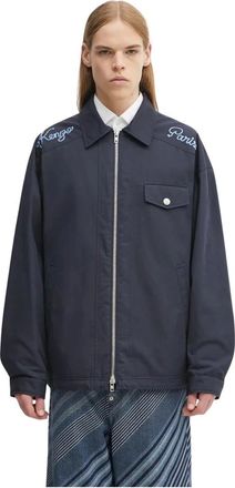 Kenzo Veste Coach Chainstitch - Homme - Vestes - Bleu - Taille: M
